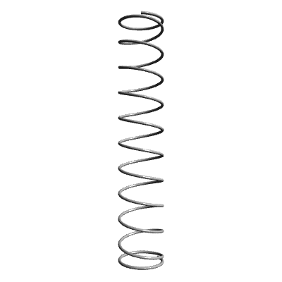 Compression Spring, OD 0.188 in, FL 1 in, Stainless Steel, P/N CI 011EF 10S