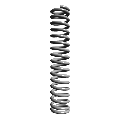 Compression Spring, OD 0.055 in, FL 0.295 in, Music Wire, P/N CIM020A 03 M