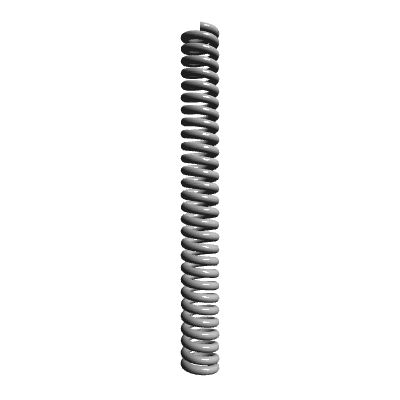 Compression Spring, OD 0.055 in, FL 0.492 in, Music Wire, P/N CIM030A ...