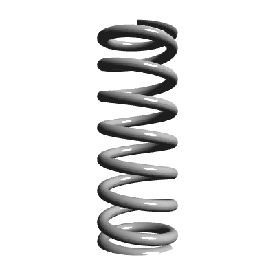 Compression Spring, OD 0.236 in, FL 0.61 in, Music Wire, P/N LCM080C 07 M