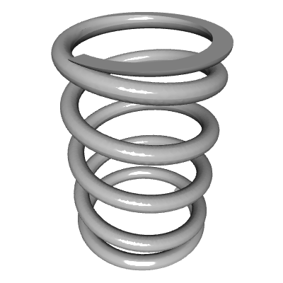 Compression Spring, OD 0.354 in, FL 0.512 in, Music Wire, P/N LCM100E 01 M