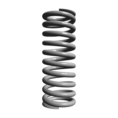 Compression Spring, OD 1.687 in, FL 4.5 in, Stainless Steel, P/N LHC ...