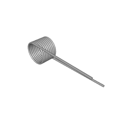 Torsion Spring, OD 0.355 in, 360 Degree, Music Wire, P/N LTL028E 06 M ...