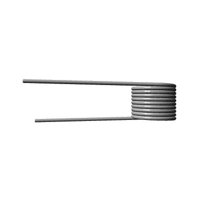 Torsion Spring, OD 0.355 in, 360 Degree, Music Wire, P/N LTL028E 06 M ...