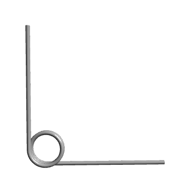 Torsion Spring, OD 0.709 in, FL in, Music Wire, P/N LTML200W 07 M