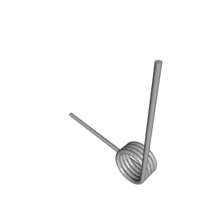 Torsion Spring, OD 0.388 in, 90 Degree, Music Wire, P/N LTR048J 01 M ...