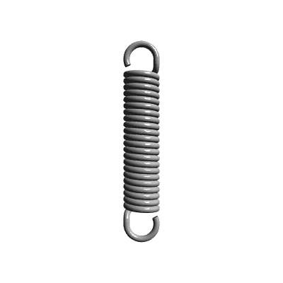 Extension Spring, OD 0.24 in, FL 1.25 in, Music Wire, P/N MS24586-76