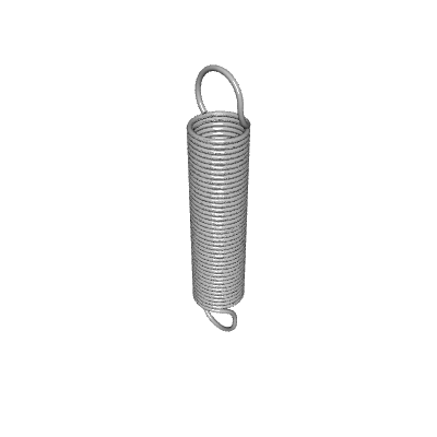 Extension Spring, OD 0.85 in, FL 4.5 in, Music Wire, P/N MS24586-804