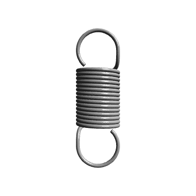 Extension Spring, OD 1 in, FL 3 in, Music Wire, P/N MS24586-836 | Lee ...