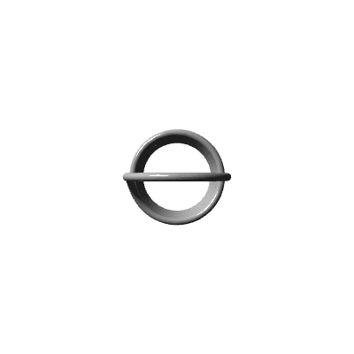 Extension Spring, OD 0.5 in, FL 1.375 in, Stainless Steel, P/N MS24586-C158