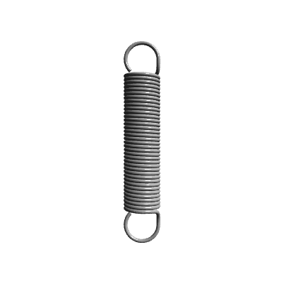 Extension Spring, OD 0.75 in, FL 4 in, Stainless Steel, P/N MS24586 ...