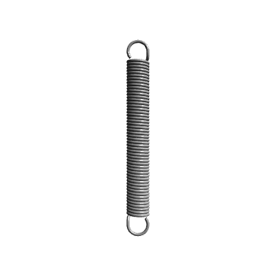 Extension Spring, OD 0.24 in, FL 2 in, Stainless Steel, P/N MS24586-C54