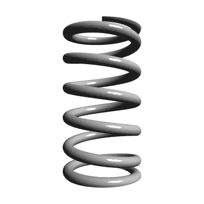 Compression Spring, OD 0.3 in, FL 0.56 in, Stainless Steel, P/N MS24585 ...